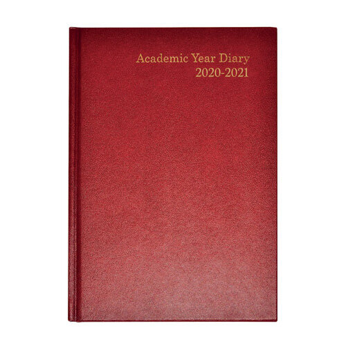 Academic Diary Week to View A5 Burgundy 2020-21 KF3A5ABG21 - Hunt Office UK