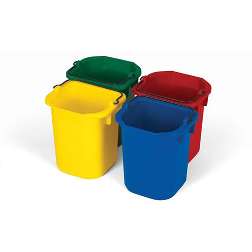 Rubbermaid Colour Coded 5ltr Buckets Set of 4 Colours Red Yellow Blue ...