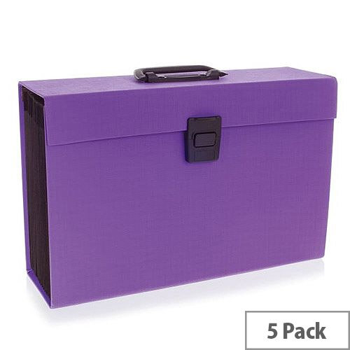 Rexel Joy Expanding Box File Perfect Purple 2104020 - Hunt Office UK