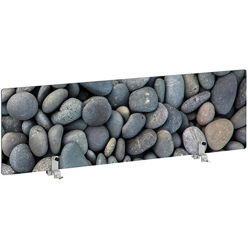 Desktop Printed Screen Topper With Brackets 1000Mm Wide - Pebble Design ...
