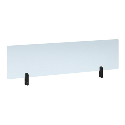 Desktop Clear Acrylic Screen Topper With Black Brackets 1200mm Wide ...