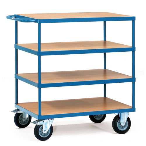 Heavy Duty Table Top Cart Withfour Shelves 1200x800mm - Hunt Office UK