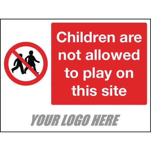 Sign Children Are Not Allowed To Play 600X400mm 4mm Correx - Hunt Office UK