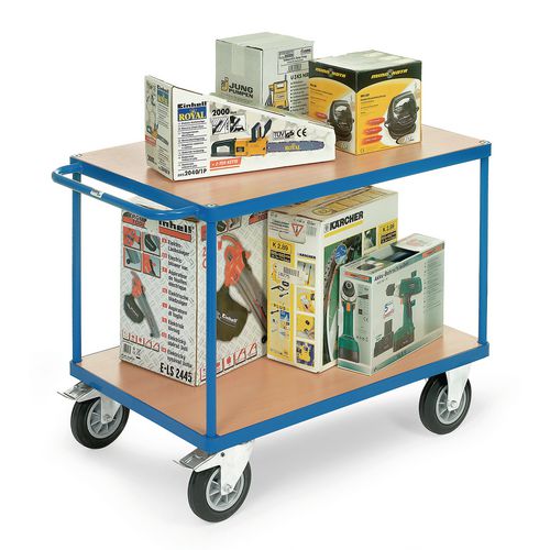 Heavy Duty Table Top Cart With Two Shelves 1000x600mm - Hunt Office UK