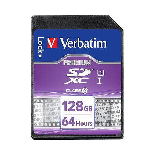 Verbatim SD Card Class 10 128GB Ref 44025 - Hunt Office UK