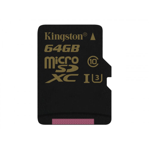 Kingston Gold - Flash memory card - 64 GB - UHS-I U3 / Class10 ...