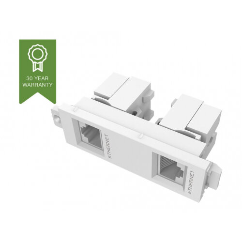 VISION TechConnect 3 Twin RJ45 module - Modular facility plate snap-in ...