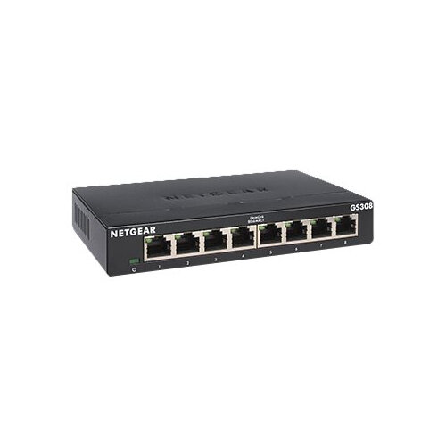 NETGEAR GS308 - V3 - switch - unmanaged - 8 x 10/100/1000 - desktop ...