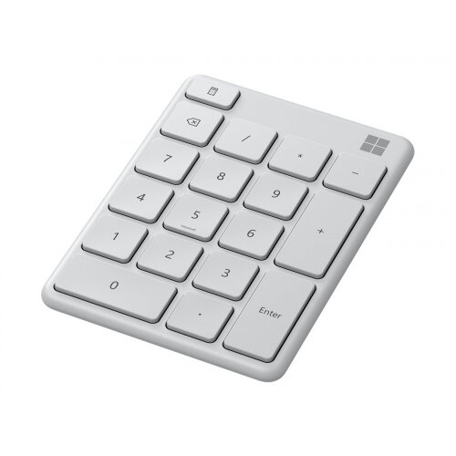 Microsoft Number Pad - Keypad - wireless - Bluetooth 5.0 - Glacier ...