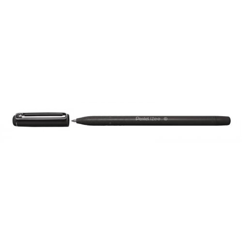 Pentel IZEE Ballpoint Pen Cap-Style 1.0mm Tip 0.5mm Line Black (Pack 12 ...