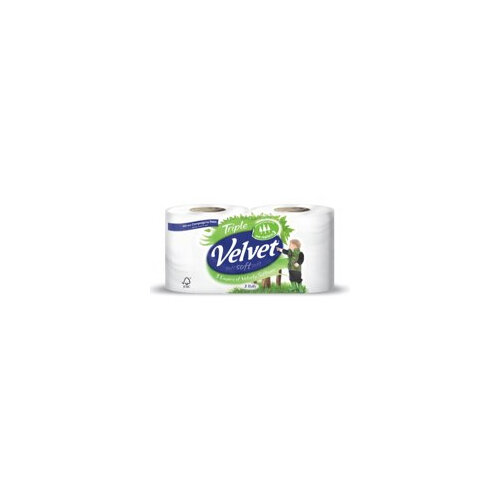 Velvet Toilet Roll 3 Ply White (Pack 12 For The Price Of Pack 9 ...