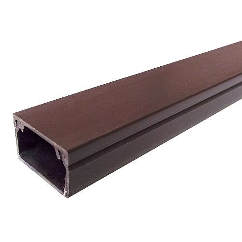 25 x 16mm Adhesive Mini Trunking 3m lgth - Dark Brown - Hunt Office UK