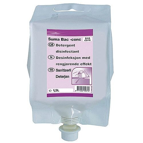 Diversey Suma Bac D10 Detergent and Disinfectant Concentrate 1.5 Litre ...