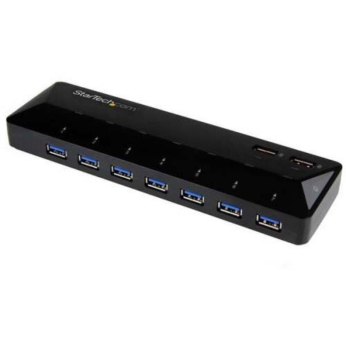 Startech 7 Port USB 3.0 Hub with 2 x 2.4A Ports - HuntOffice.co.uk