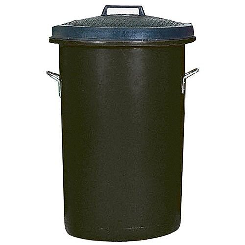 Heavy Duty Coloured Dustbin Black 85 Litre 311961 - Hunt Office UK