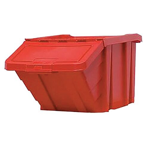 Heavy Duty Storage Bin with Lid Red 359519 - Hunt Office UK