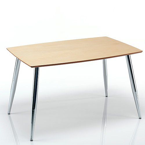 Rectangular Bistro Table 1200mm X 800mm Beech - Hunt Office UK