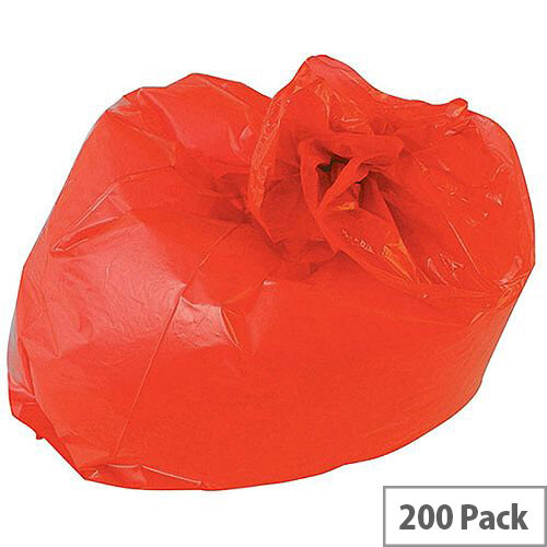 2Work Polymax Refuse Sacks 100L Colour Coded Red Pack 200 0861 - Hunt ...