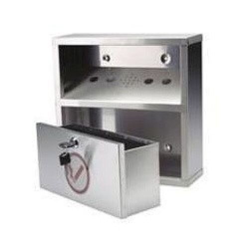 Sterling Steel Wall Mounted Ash Bin 5.5 Litre Pack of 1 SB041S - Hunt ...