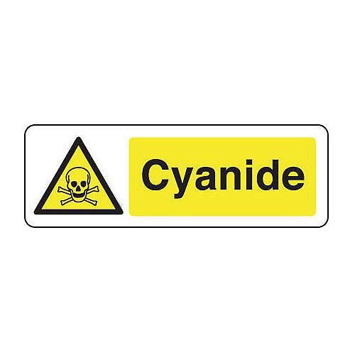 Aluminium Chemical And Substance Hazard Sign Cyanide - Hunt Office UK