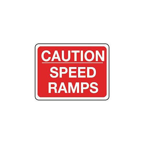Aluminium General Traffic Sign Caution Speed Ramps - Hunt Office UK