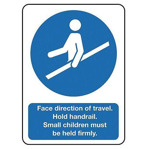 Aluminium Escalators And Passenger Conveyors Sign Face Direction Of ...