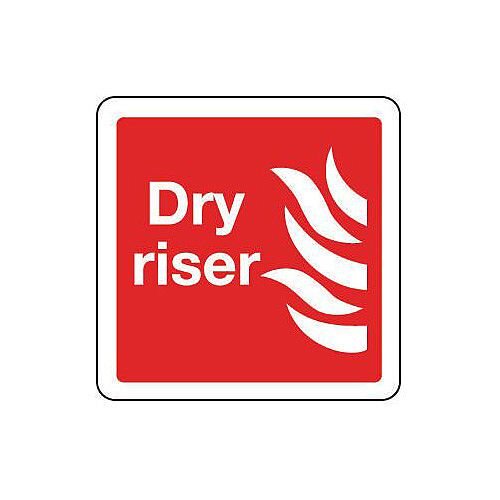 Rigid PVC Plastic Dry Riser Sign - Hunt Office UK