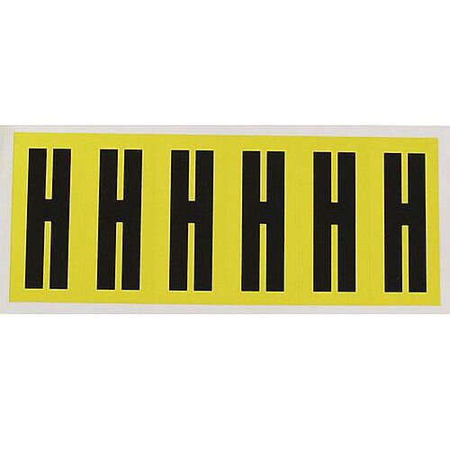 Adhesive Label Bin Sticker Letter H W45Xh130mm 5 Characters Per Sheet ...