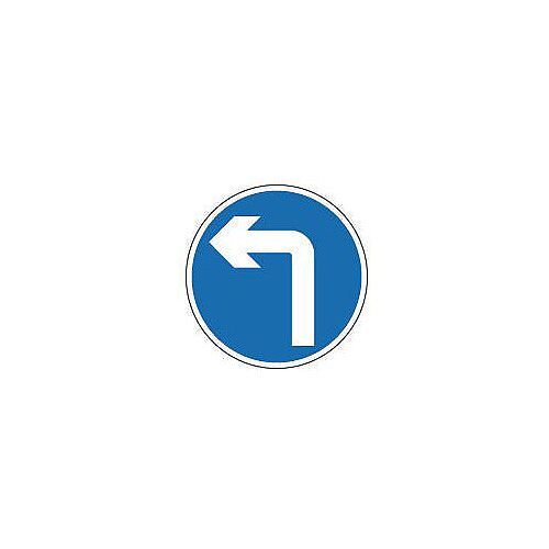 Regulatory Traffic Sign Left Turn Only Class 1 - Hunt Office UK