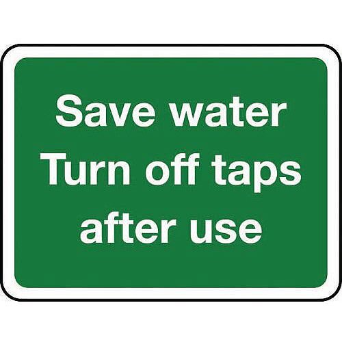 Sign Save Water Self-Adhesive Vinyl 100X75 - Hunt Office UK
