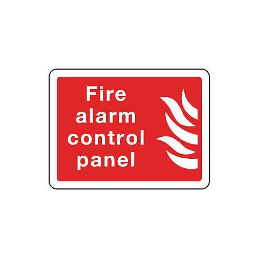 Self Adhesive Vinyl Fire Alarm Control Panel Sign - Hunt Office UK