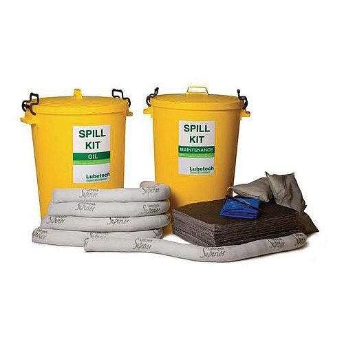 80L Circular Polybin Drum Spill Kit Chemical - Hunt Office UK