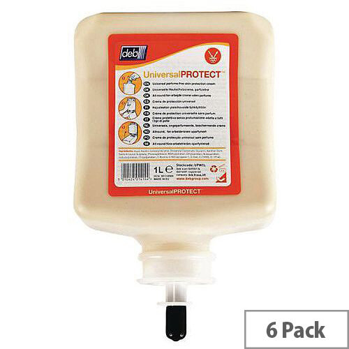 DEB Pre-Work Hand Cream Capacity 1L Cartridge Refills Pack 6 - Hunt ...