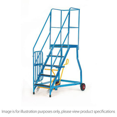 Heavy Duty Warehouse Steps Rubber 9 Treads Max Height 3.07M Platform ...