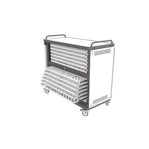 Heavy Duty Laptop Storage Trolley Holds Up To 24 Large Size Laptops ...