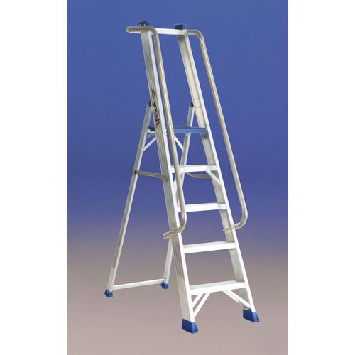 Heavy Duty Platform Step With Handrail And Tool Tray 7 Tread Platform ...