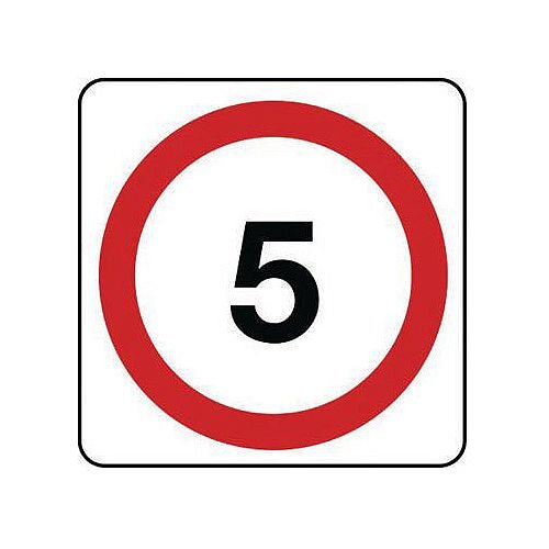 Reflective General Traffic Sign 5 Mph - Hunt Office UK