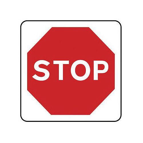 Reflective General Traffic Sign Stop Sign - Hunt Office UK