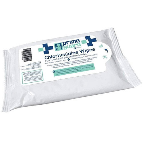 PrimeGuard Chlorhexidine Anti-bacterial Hand Wipes 25 Wipes Per Pack ...