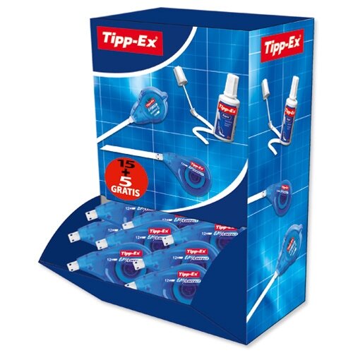 Tipp-Ex Easy-correct Correction Tape Roller 42mmx12m 895951 Pack 15 & 5 ...