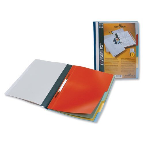 Durable Divisoflex Project Flat File Plastic 15mm A4 Blue - Hunt Office UK