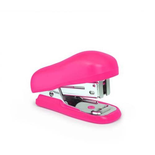 Rapesco Bug Mini Stapler Plastic 12 Sheet Hot Pink - HuntOffice.co.uk