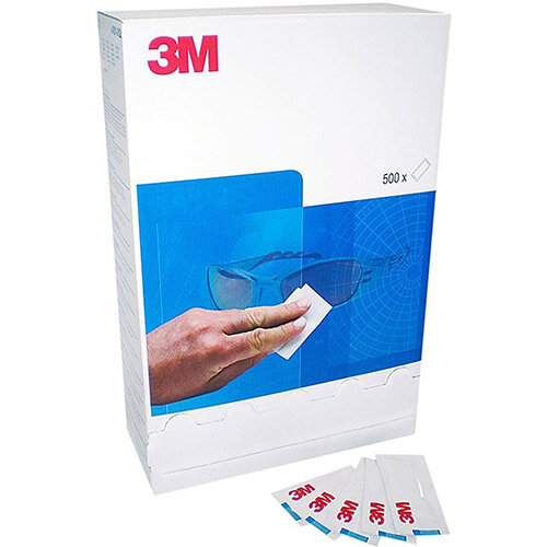 3M Disposable Lens Cleaning Tissue Dispenser with 500 Sachets - Hunt ...