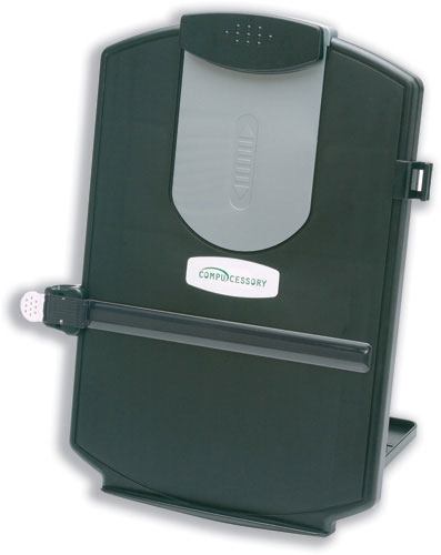 Compucessory Desktop Copy Holder Black Foolscap Adjustable Ruler and ...