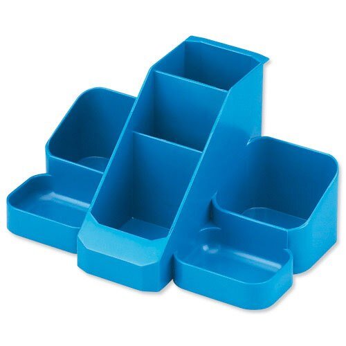 Blue Desk Tidy 7 Compartments W164xD116xH85mm Avery Basics - Hunt Office UK