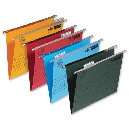Elba Vertic Ultimate Blue Suspension File 240gsm Foolscap L9000230 Pack ...
