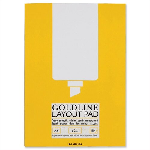 Goldline A4 Bank Paper Pad 80 Sheets GPL1A4Z - Hunt Office UK