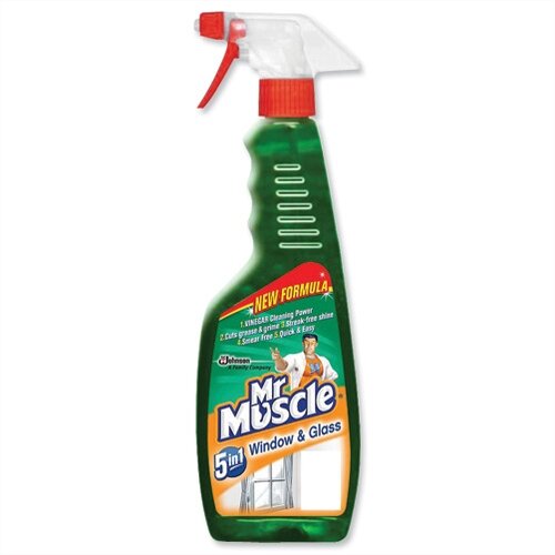 Mr Muscle Window and Glass Cleaner Spray Bottle 500ml - Hunt Office UK