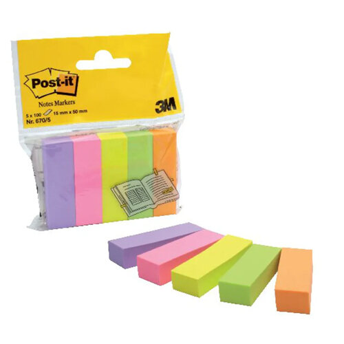Post-it Notes Markers Assorted 670-5 - Hunt Office UK