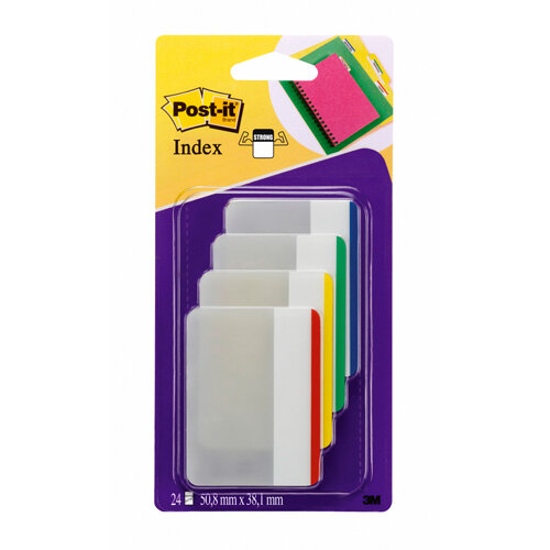 3M Post-it Durable Filing Tab Flat Pk 24 686-F1 - Hunt Office UK